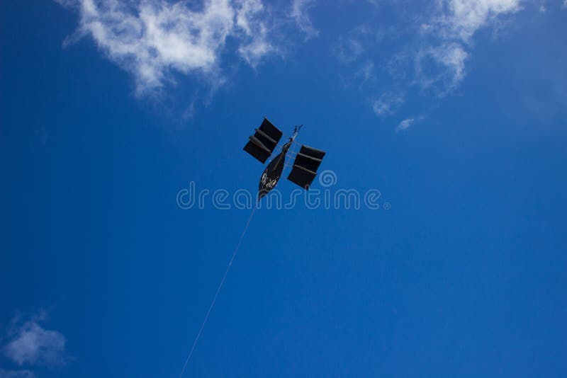 Flying ship stock photo. Image of passage, flying, roger - 85082258