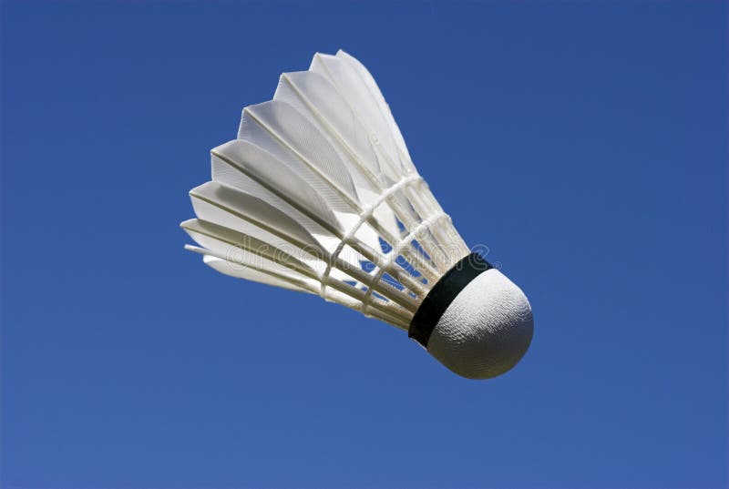 Flying shuttlecock stock photo. Image of equipment, sport - 21076304