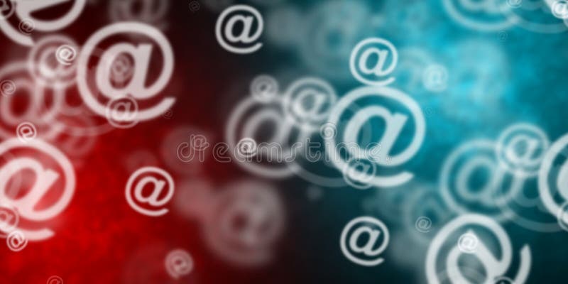 Abstract Red and Light Blue Background with Flying at Signs Stock ...