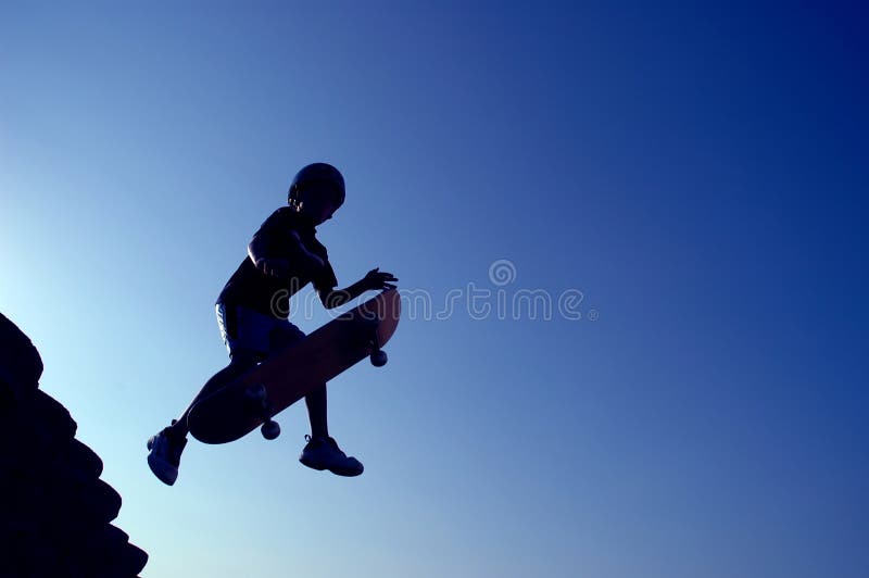 Flying Skateboard stock image. Image of skate, athletic - 471701