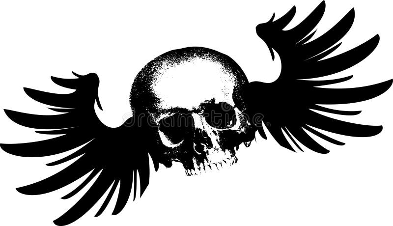 Skull Vector Illustration LOVE Stock Vector - Illustration of heavy ...