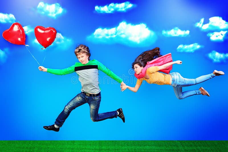 Flying in sky stock photo. Image of holiday, cute, love - 31931460