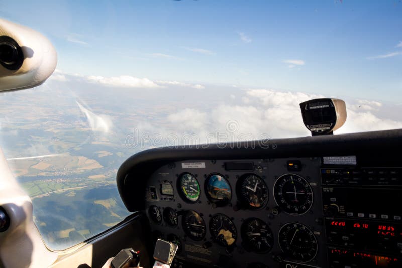 Flying Small Aircraft stock photo. Image of pilot, flight - 51370198