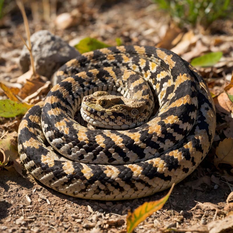 Flying Snake Catching Insects Mid-Air with Jungle Creatures Observing ...