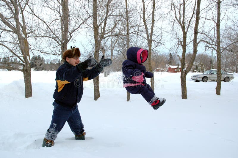 Flying through the Snow stock photo. Image of children, winter - 64074