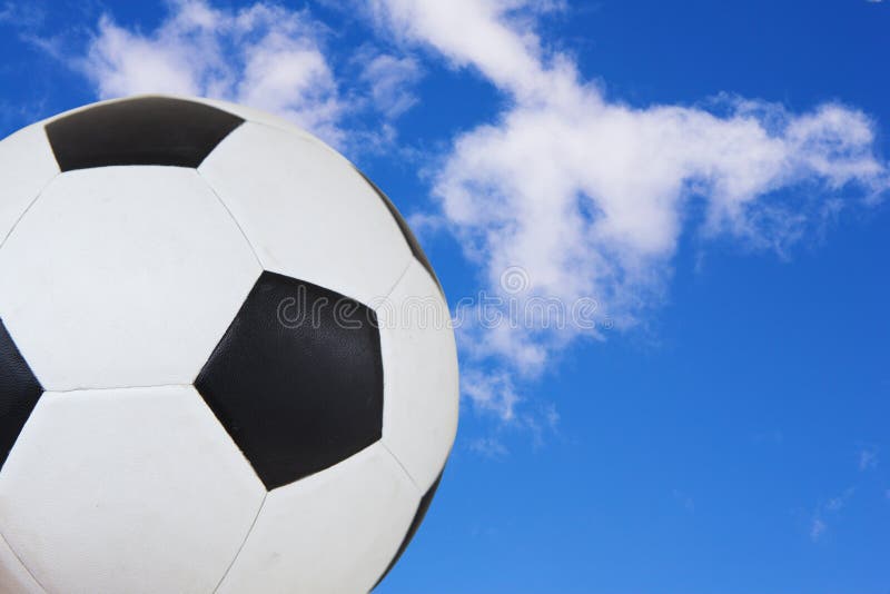Flying soccer ball stock photo. Image of soccer, white - 13315188