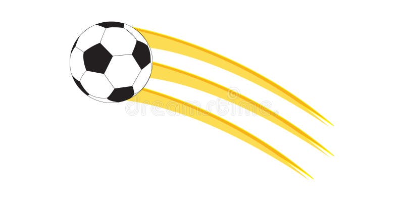 Flying soccer ball stock vector. Illustration of athletic - 116378091