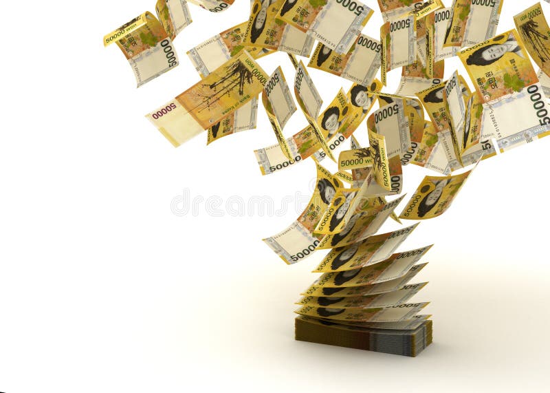 Flying South African Rand stock illustration. Illustration of fall ...