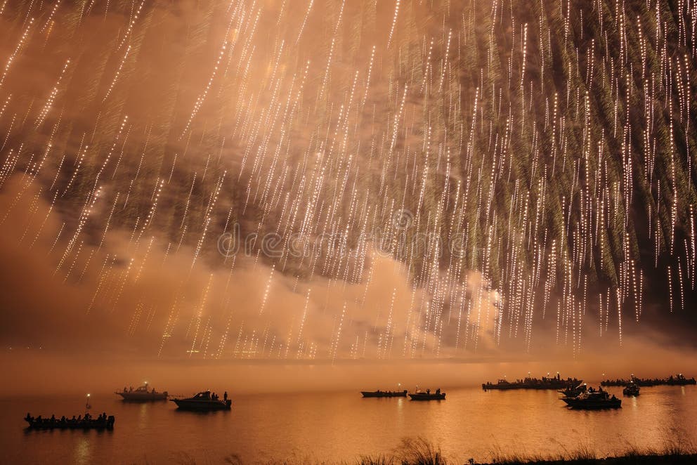 Flying spikes stock image. Image of smoky, display, river - 26040043