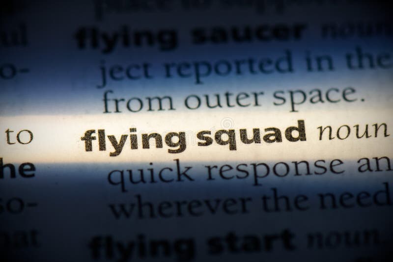 Flying squad stock photo. Image of etymology, highlight - 161577430