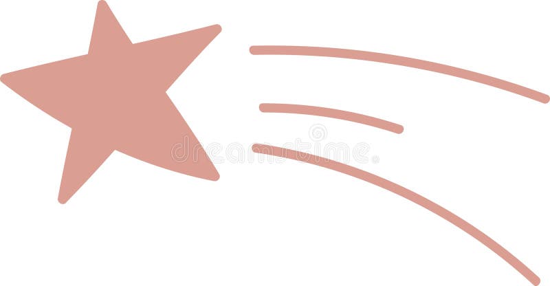 Flying Star Doodle stock vector. Illustration of drawing - 296461547