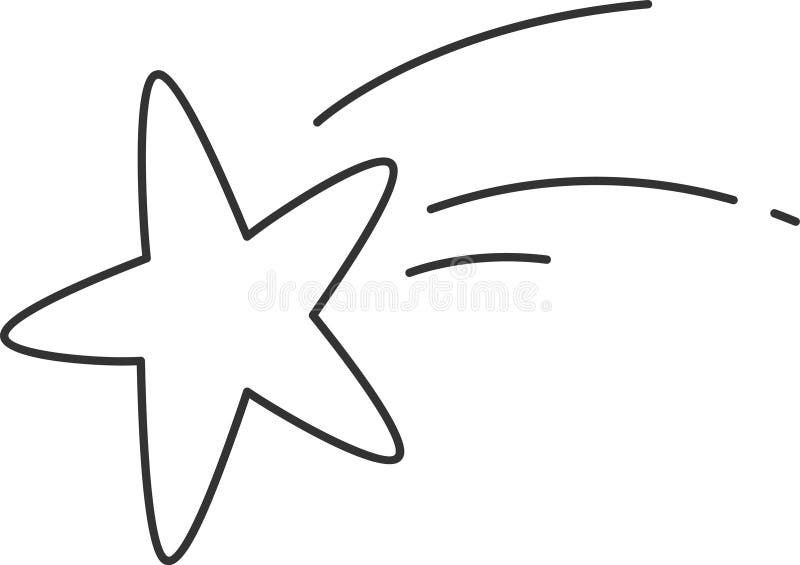 Flying Star Icon stock illustration. Illustration of shape - 290250148