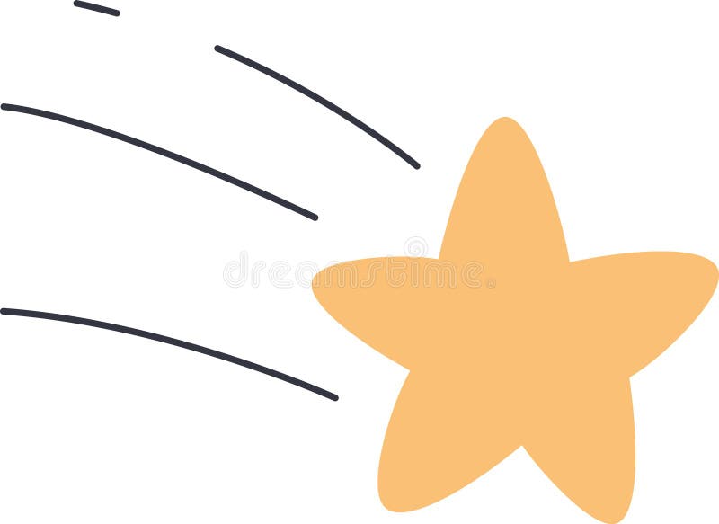 Flying Star Icon. Vector Illustration. Stock Illustration ...