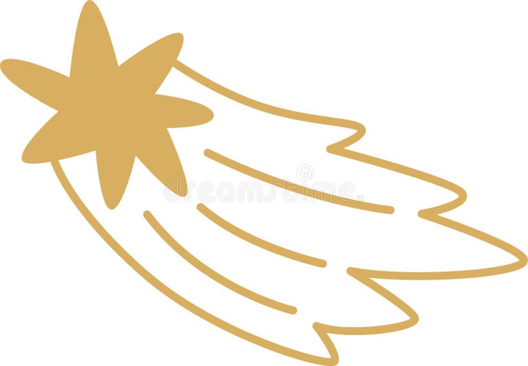 Flying Star Icon stock vector. Illustration of isolated - 321855404