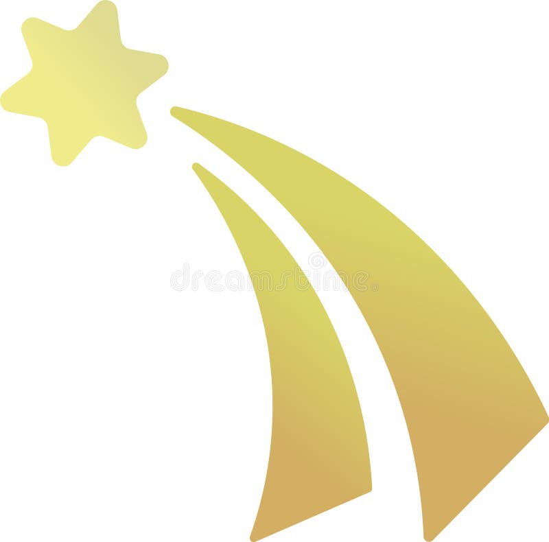 Flying Star Icon stock vector. Illustration of element - 353250704