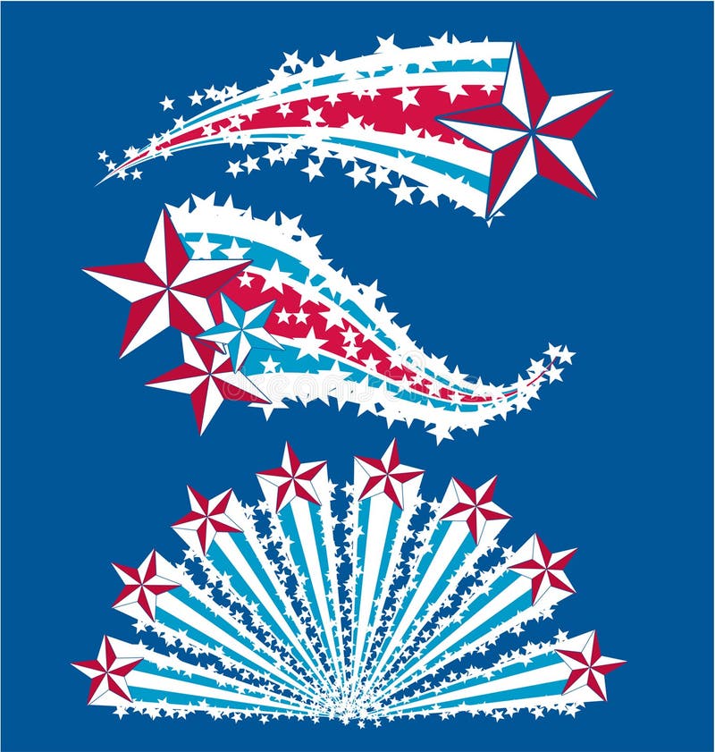 Flying Stars stock vector. Illustration of icon, shape - 28764258