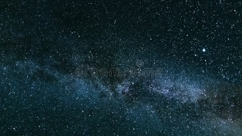 Flying through the Stars and Blue Nebula in Space. Galaxy Exploration ...