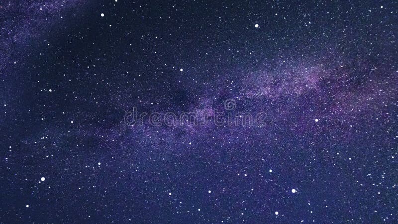 Flying through the Stars and Blue Nebula in Space. Galaxy Exploration ...