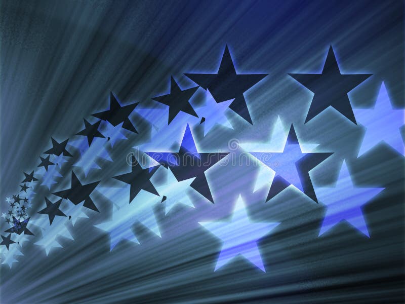 Flying stars illustration stock illustration. Illustration of quick ...
