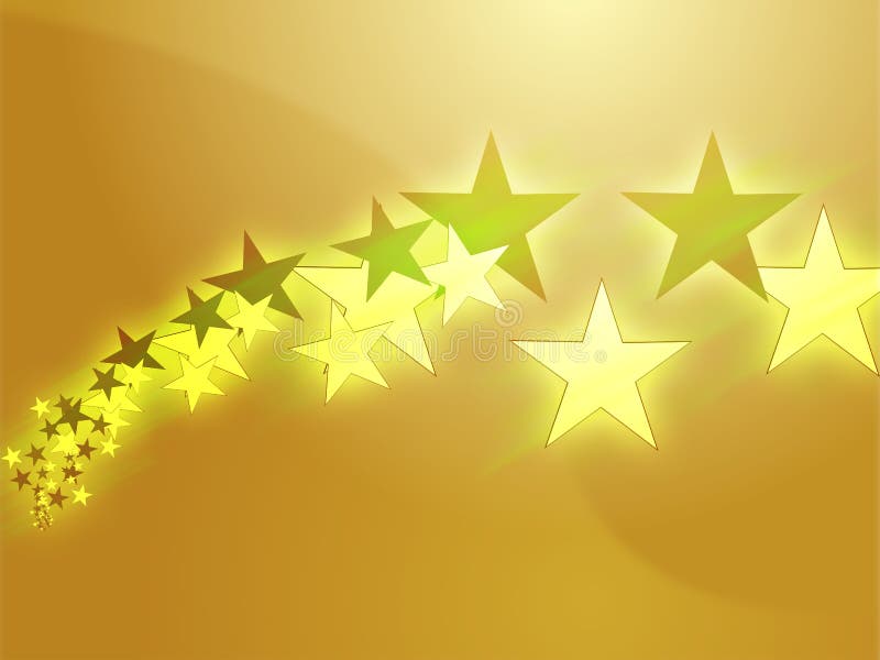 Flying stars illustration stock illustration. Illustration of quick ...