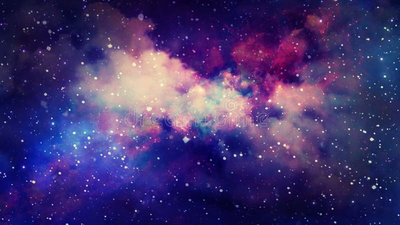 Flying through Stellar Nebulae and Cosmic Dust, Clusters of Cosmic Gas ...