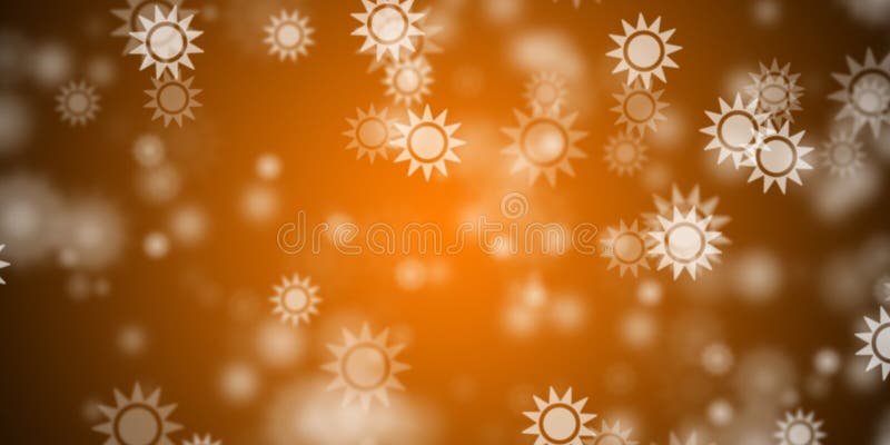 Abstract Orange Background with Flying Suns Stock Photo - Image of ...