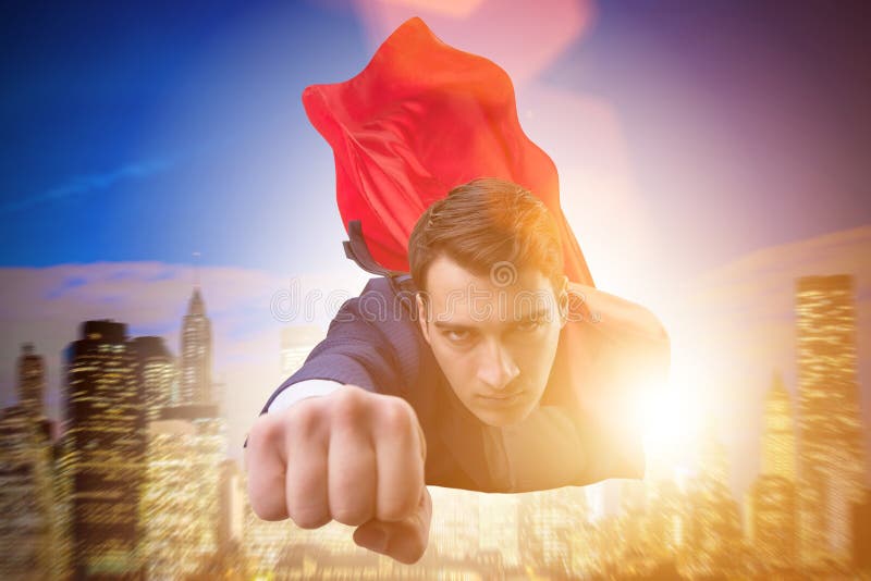 214 Flying Super Hero Over City Stock Photos - Free & Royalty-Free ...