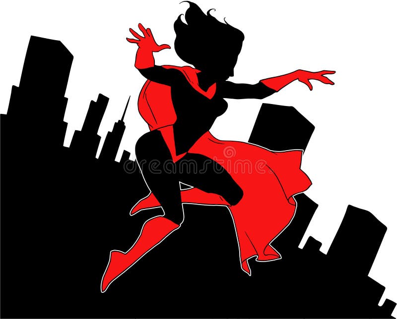 Flying super lady stock vector. Illustration of girl - 68603065