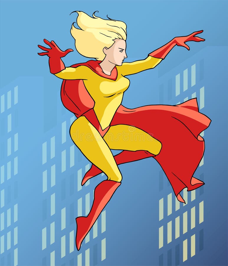 Super lady stock vector. Illustration of power, extreme - 28585499