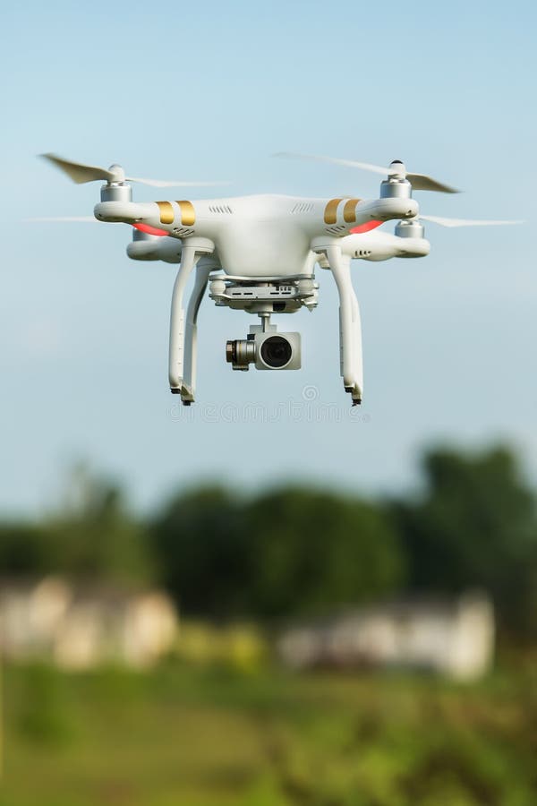 Flying Spy Surveillance Camera Copter Stock Image - Image of aviation ...