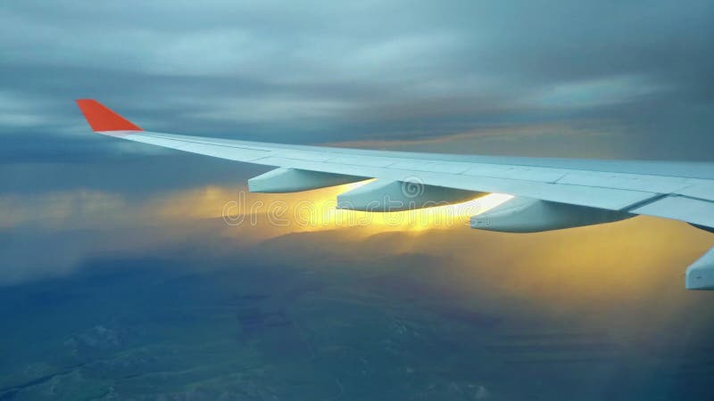 Flying Throgh Dramatic Storm Clouds at Sunset Stock Footage - Video of ...