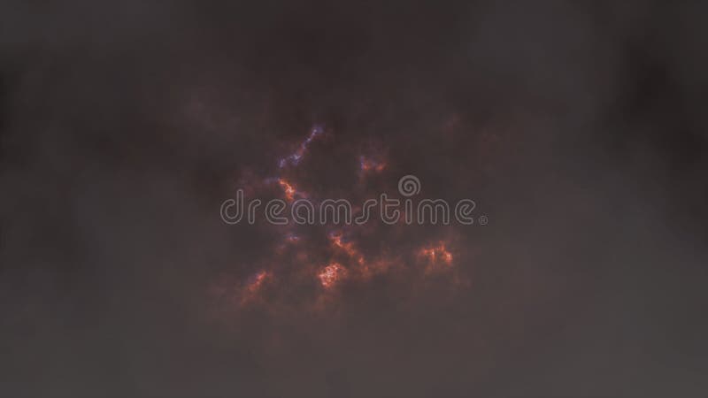 Flying through Thundercloud Lightning Splash Storm 3d Animation Stock ...