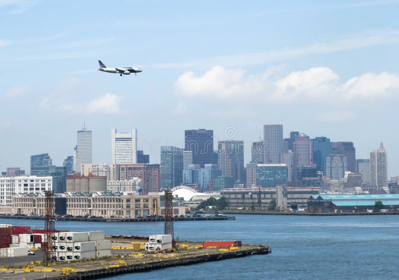 Boston by Plane View stock image. Image of birds, sail - 116728413
