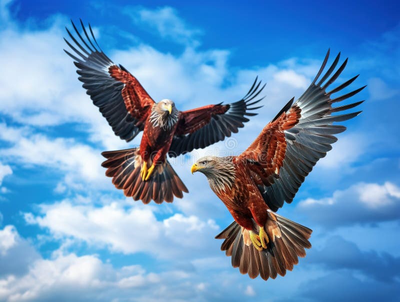 Flying Together stock illustration. Illustration of imagine - 293704921