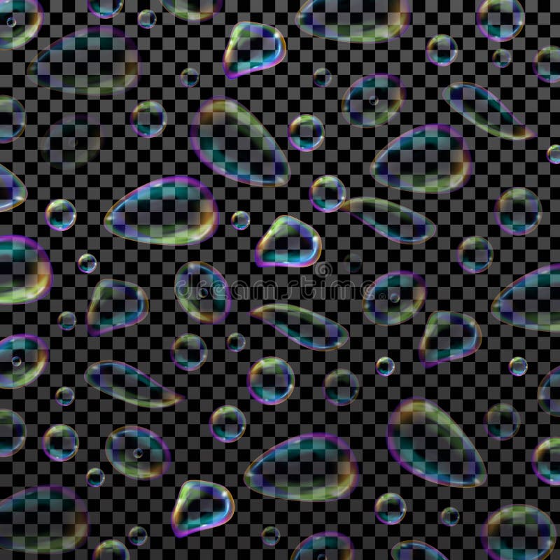 Flying Transparent Soap Bubbles on Checkered Background.Reaistic ...
