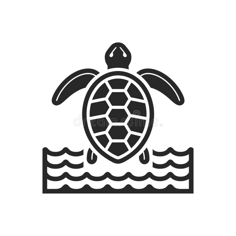 Flying Turtle Icon stock vector. Illustration of water - 361759120