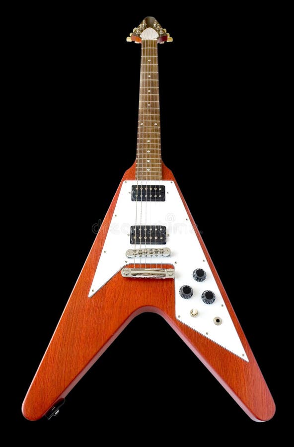 Flying V Guitar Pattern stock image. Image of figured - 1203389