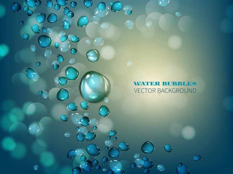 Flying water droplets stock vector. Illustration of round - 97397424