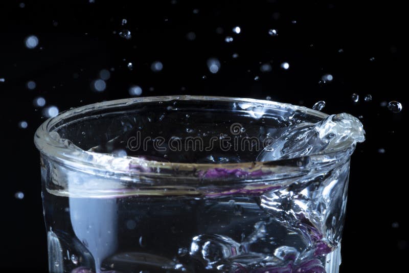 Flying water drops stock photo. Image of martini, drink - 192617826