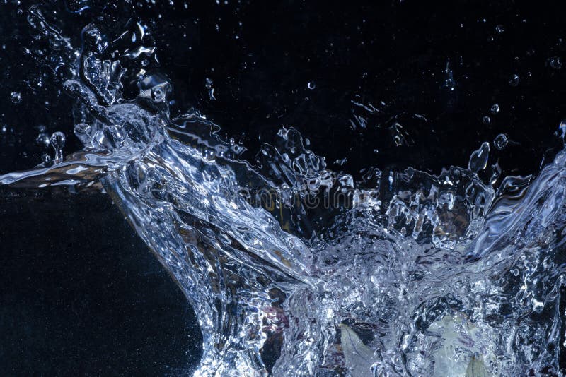 Flying water drops stock image. Image of transparent - 192618099