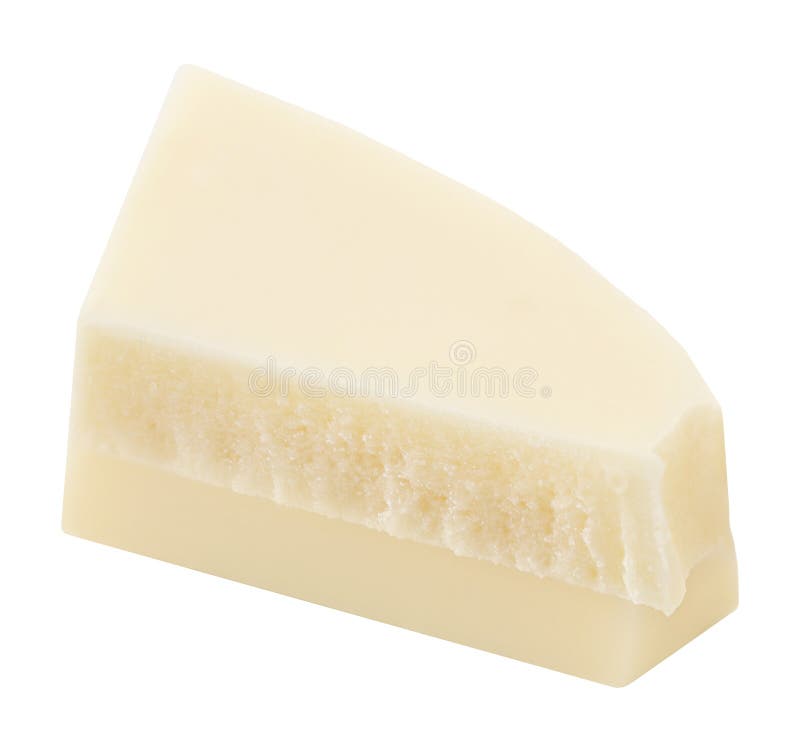 Flying White Chocolate Bar Piece Isolated. Broken Milk Chocolate Chunks ...