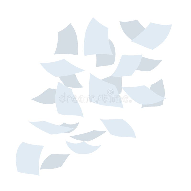 Flying Papers Vector