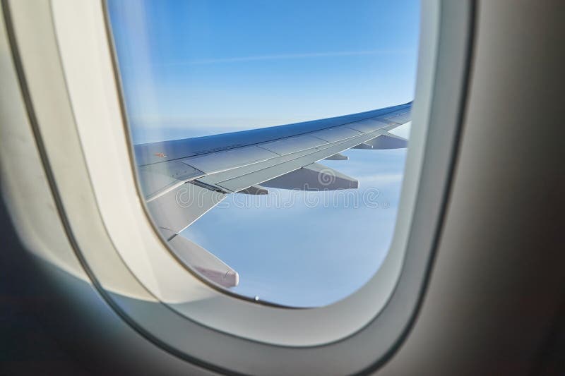 Flying with widow seat stock photo. Image of journey - 281614878