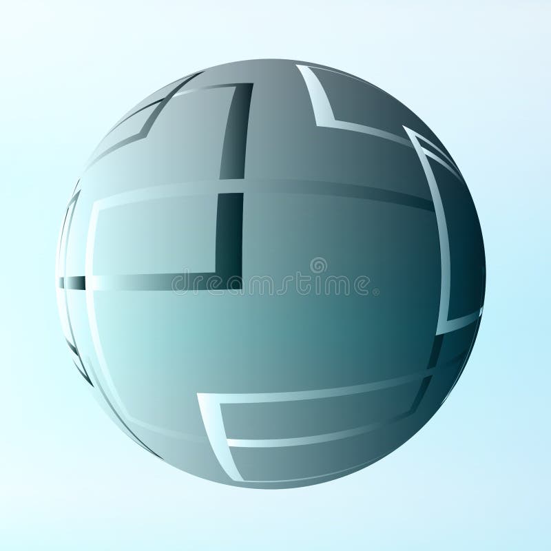 Flying windows abstract stock illustration. Illustration of digital ...