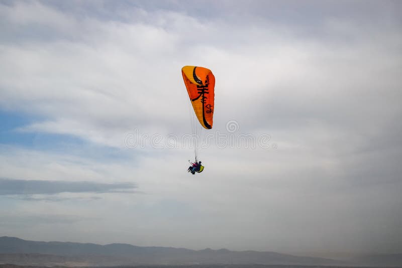 Flying on the Wing, Parachuting Editorial Stock Image - Image of ...