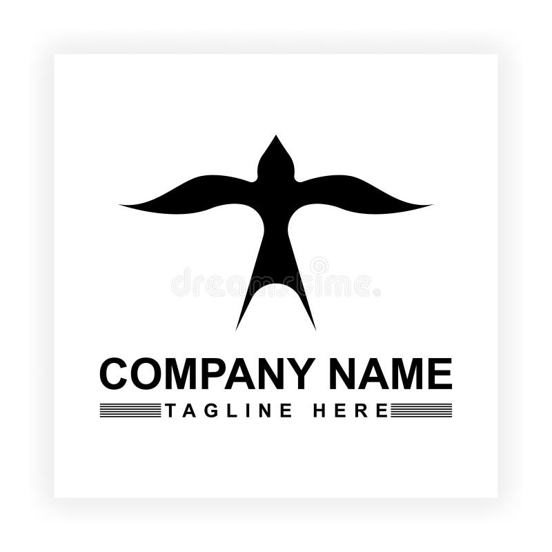 Flying Wings Bird Logo Abstract Design Vector Template Stock ...