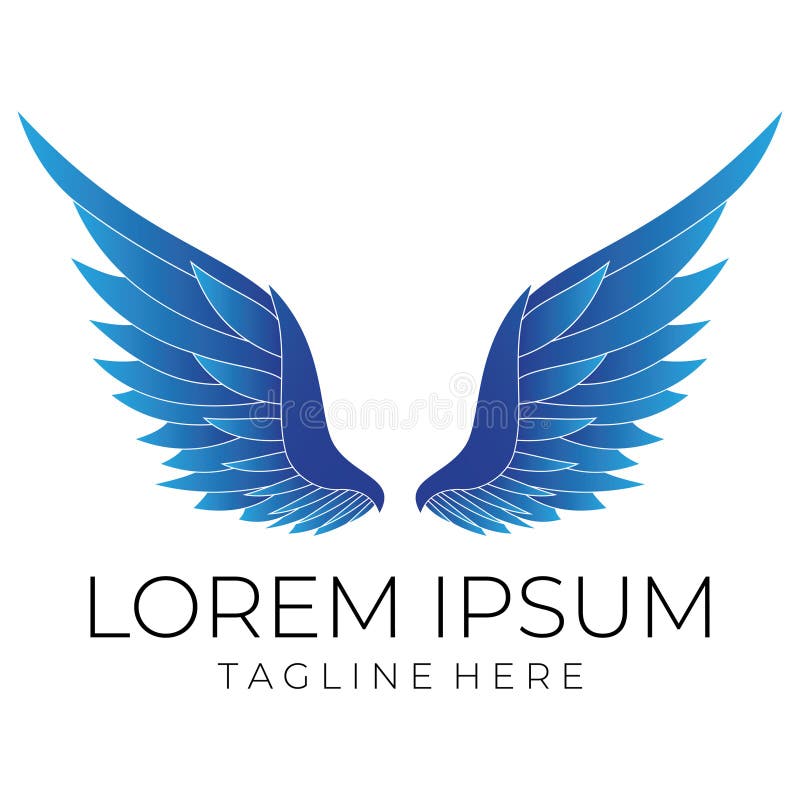 Flying Wings Logo Illustration Stock Vector - Illustration of sign ...