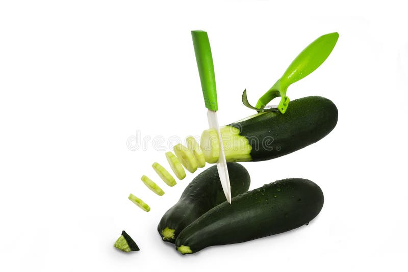 Flying Zucchini stock image. Image of flying, composition - 44974549