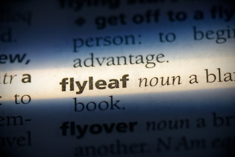 Flyleaf page stock image. Image of paper, material, open - 23008677