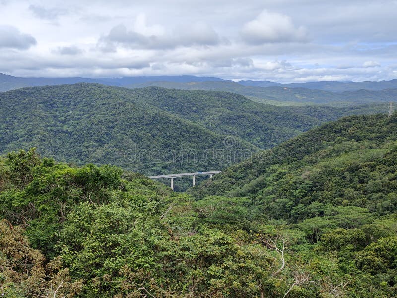 Flyover Bridge Hidden in the Mountains Stock Photo - Image of mountains ...